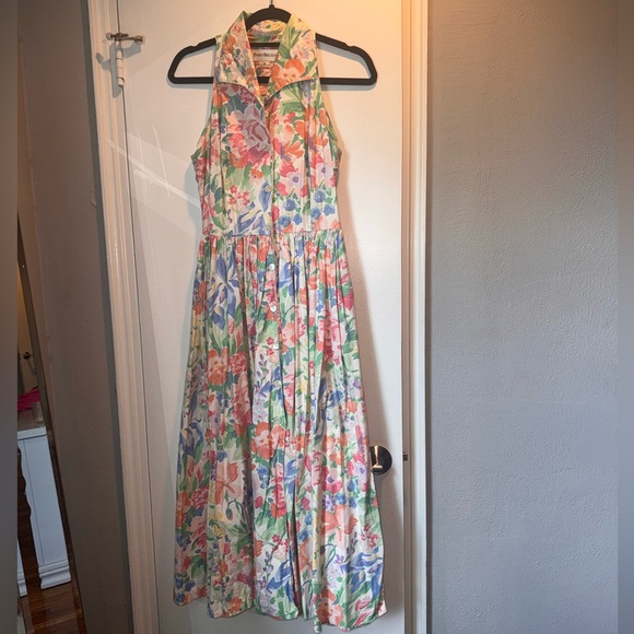Barry Bricken | Dresses | Vintage Barry Bricken Floral Button Front ...